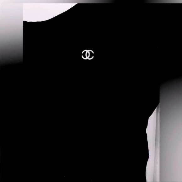 Tops | Chanel Uniform Hand Cut Black Uniform Cropped Size Small 8 ...